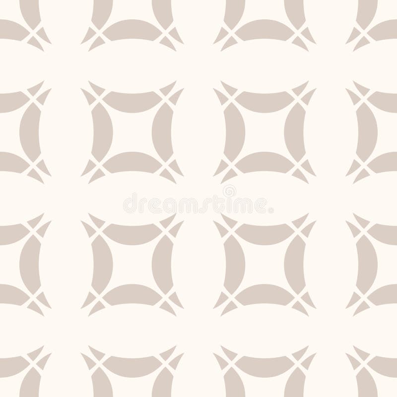 Vector Geometric Background. Abstract Beige Seamless Pattern with ...