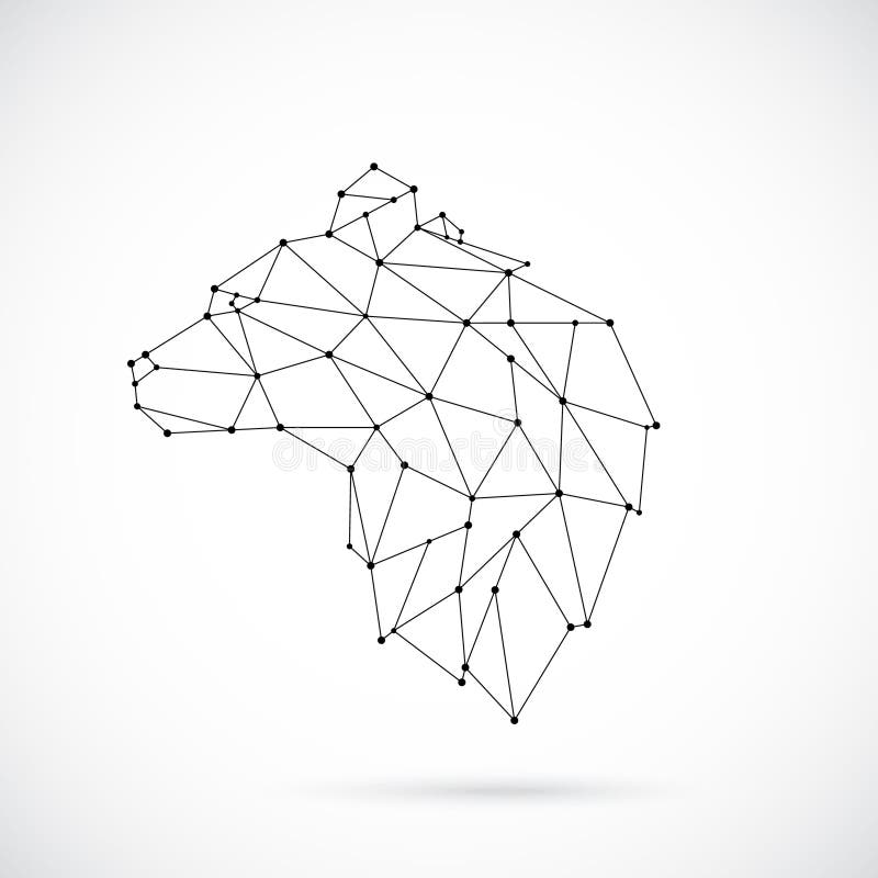 Vector Geometric Bear Illustration. Stock Vector - Illustration of ...