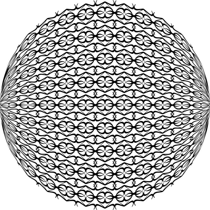 Vector Geometric Circle with Distorted Elements Stock Vector ...