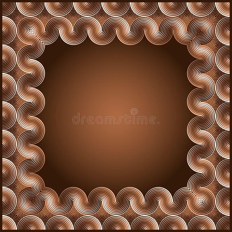 Vector Geometric Border with Distortion Effect. Stock Vector ...