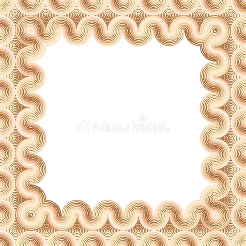 Vector Geometric Border with Distortion Effect. Stock Vector ...