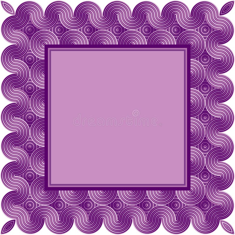 Vector Geometric Border with Distortion Effect. Stock Vector ...
