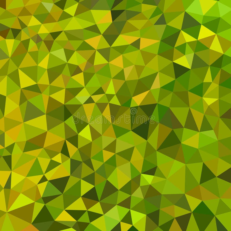 Vector Geometric Chaotic Triangle Background - Green and Yellow Stock ...