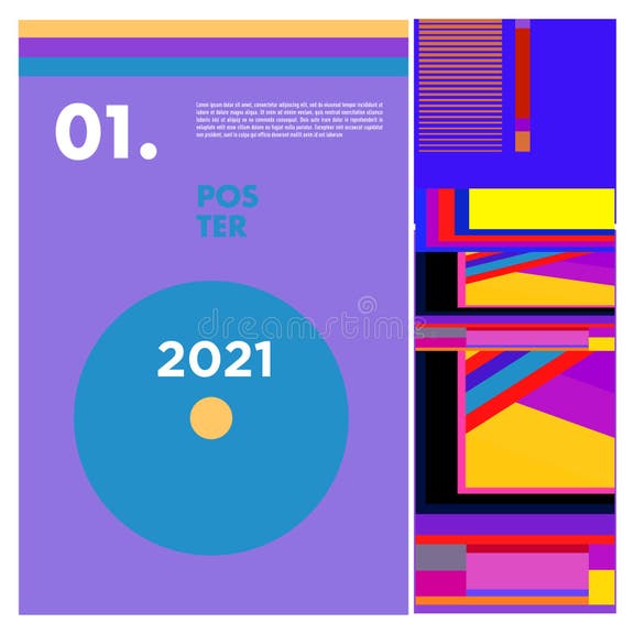 Vector Geometric Colorful Pattern for Poster and Banner Design Template Stock Vector ...