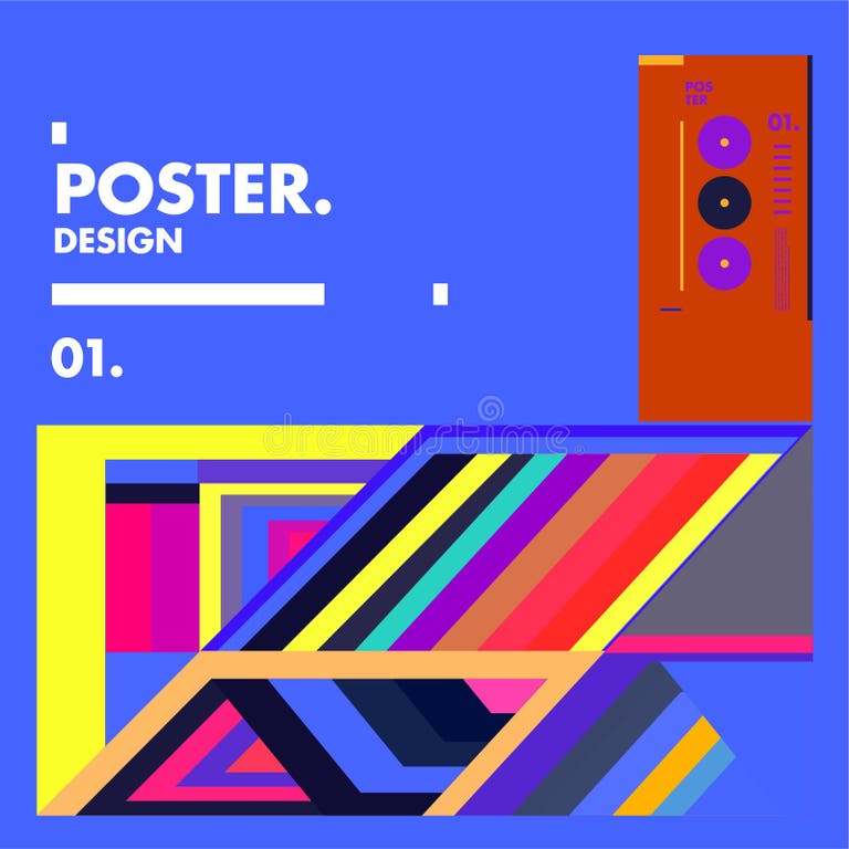 Vector Geometric Colorful Pattern for Poster and Banner Design Template Stock Vector ...