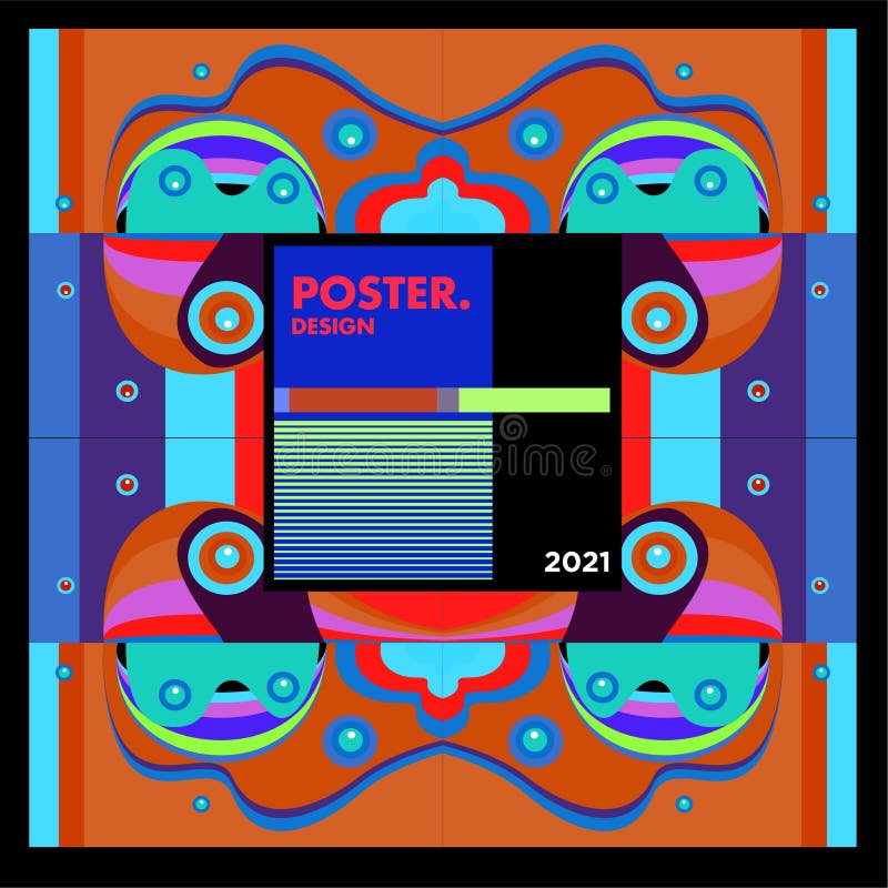 Vector Geometric Colorful Pattern for Poster and Banner Design Template ...