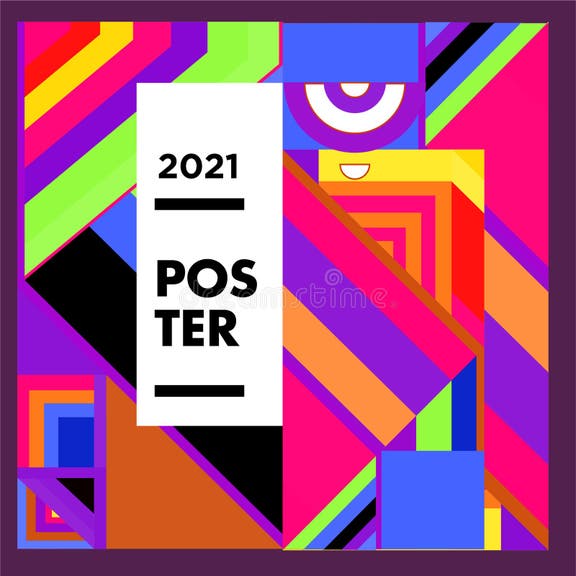Vector Geometric Colorful Pattern for Poster and Banner Design Template Stock Vector ...