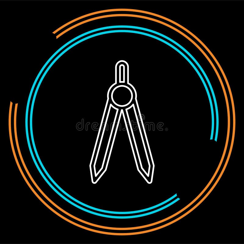 Vector Geometric Compass, Drawing Stock Vector - Illustration of ...