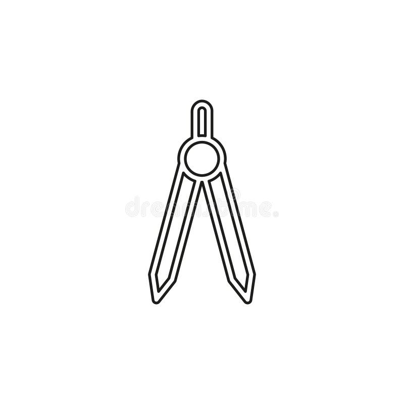 Vector Geometric Compass, Drawing Stock Vector - Illustration of ...
