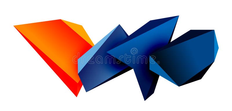 Vector Geometric Creative Background Template Stock Vector