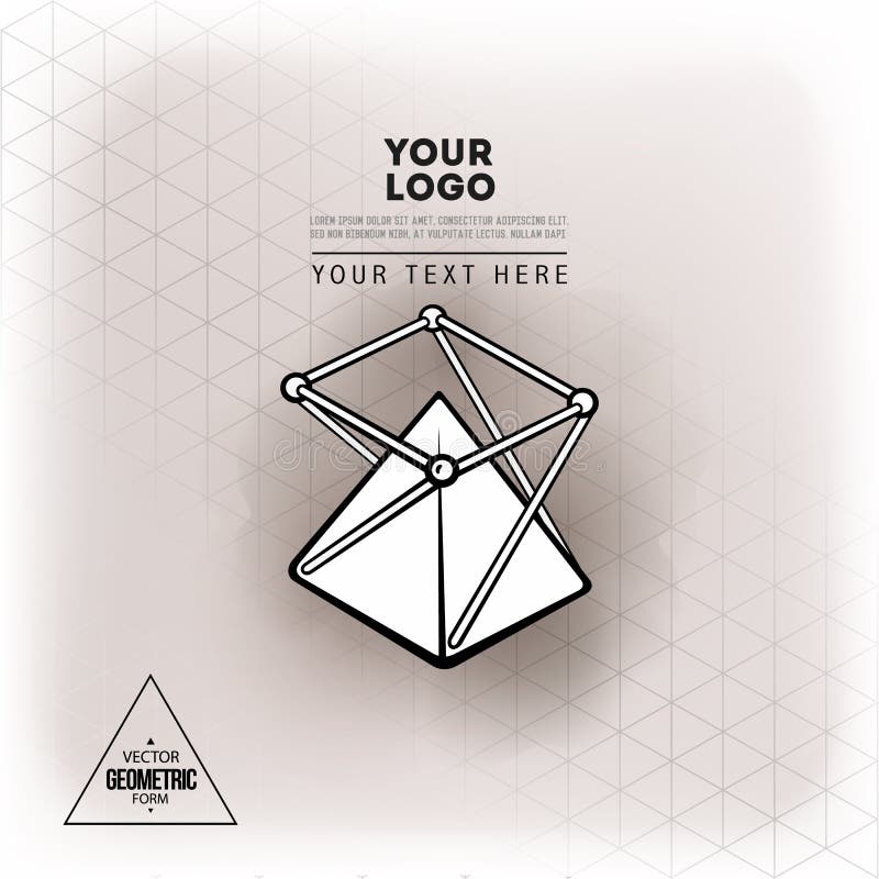 Vector Geometric Figure Cube Logo Design Stock Vector - Illustration of ...