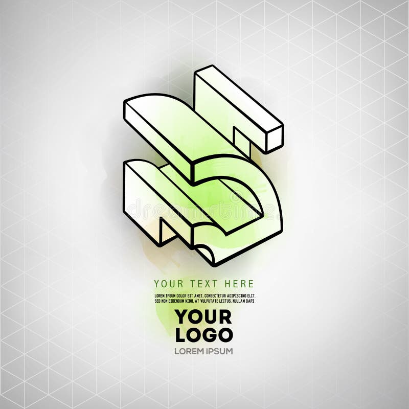 Vector Geometric Figure Cube Logo Design Stock Vector - Illustration of ...