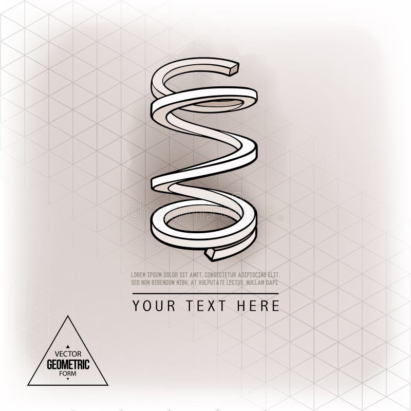 Vector Geometric Figure Cylinder Logo Design Stock Vector ...