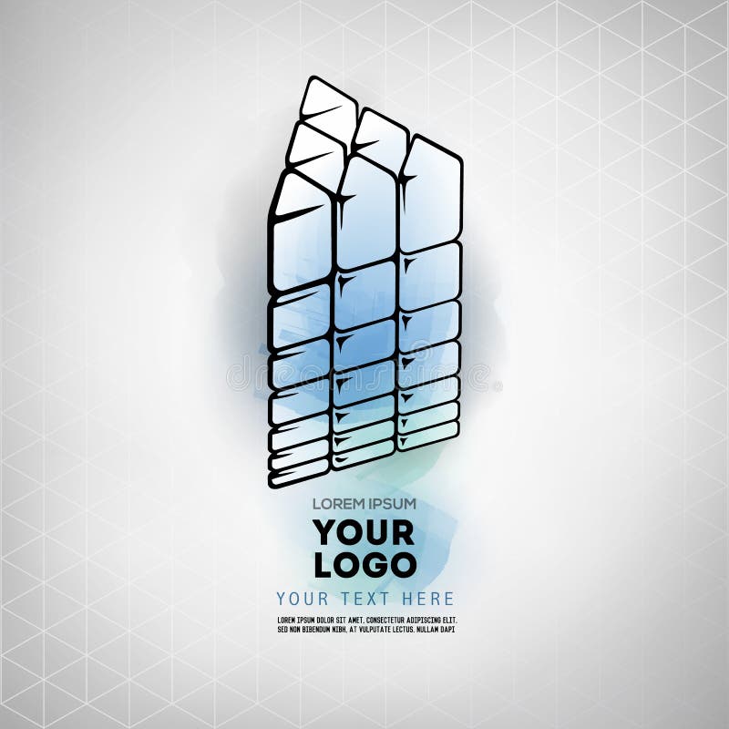 Vector Geometric Figure Prism Logo Design Stock Vector - Illustration ...