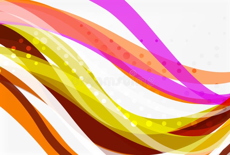 Vector Geometric Flowing Lines Abstract Background Stock Vector ...