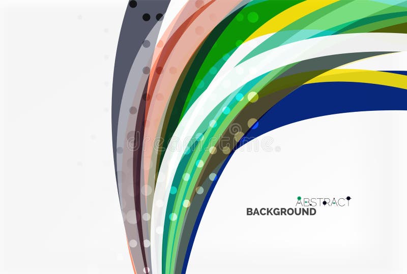 Vector Geometric Flowing Lines Abstract Background Stock Vector ...