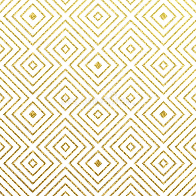 Vector Geometric Gold Pattern Stock Vector - Illustration of decorative ...