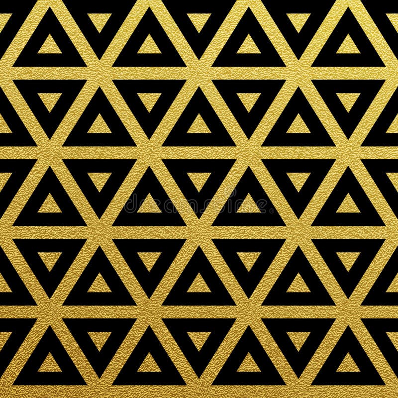 Vector Geometric Gold Pattern Stock Vector - Illustration of graphic ...