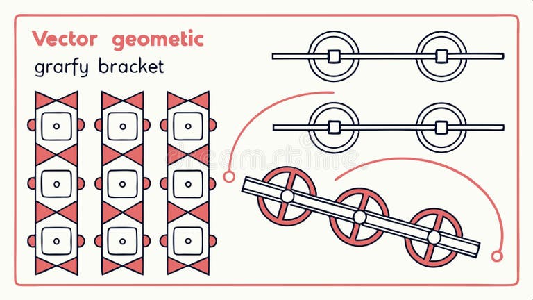 Vector Geometric Graphy Bracket, Technical Drawing Element Vector ...