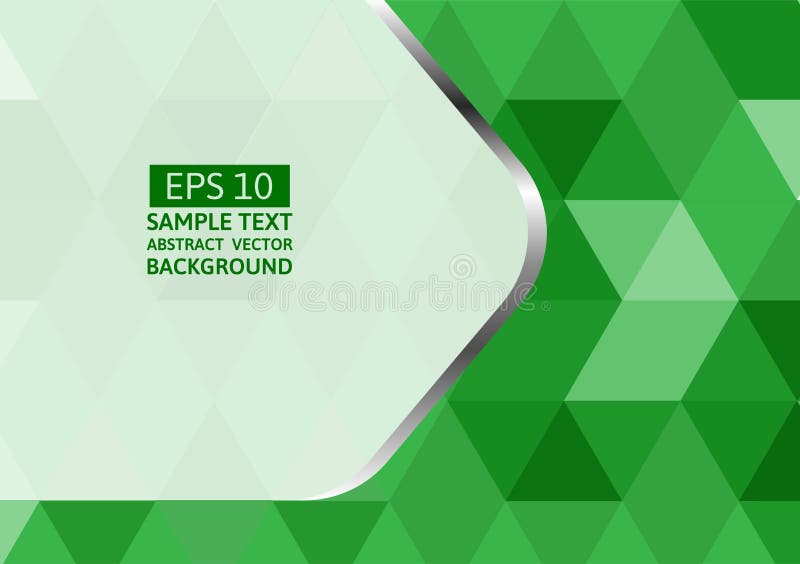 Vector Geometric Green Triangle Abstract Background Stock Vector ...
