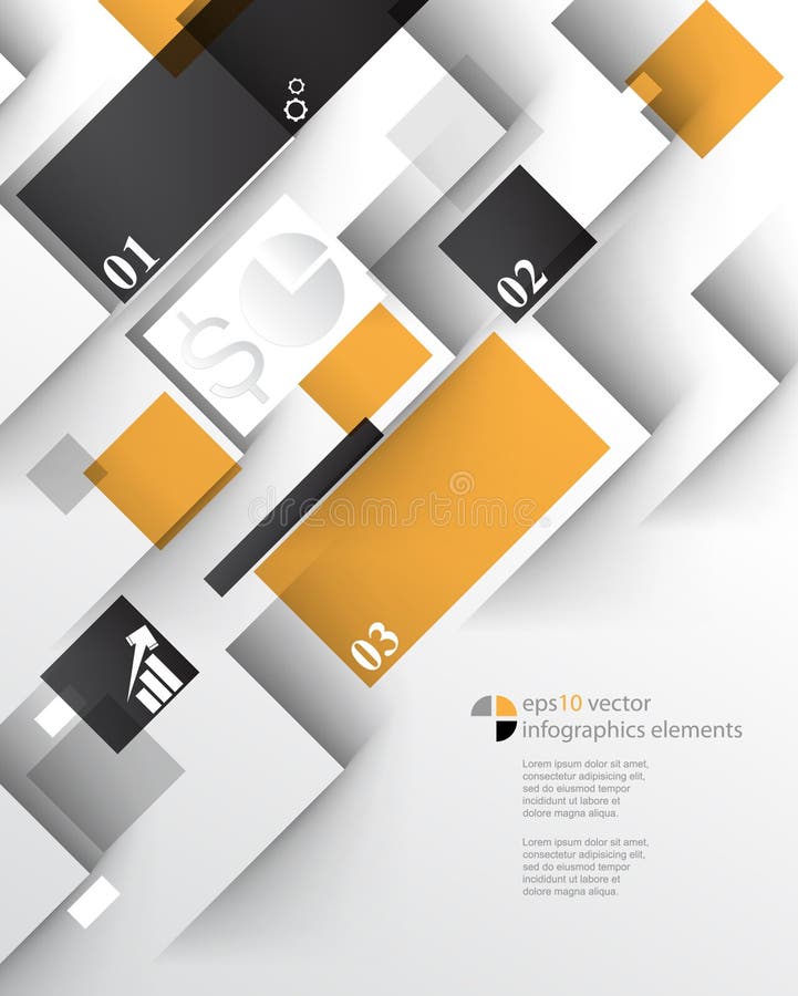 Vector Geometric Infographics Background Stock Vector - Illustration of ...