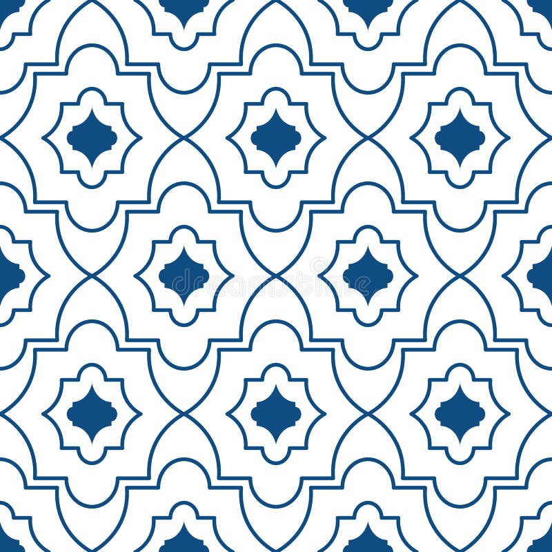 Vector Geometric Islamic Seamless Pattern Stock Vector - Illustration ...