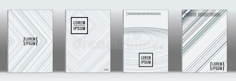 Vector Geometric Line Pattern for Poster Design. Stock Vector ...