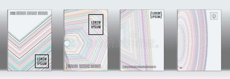 Vector Geometric Line Pattern for Poster Design. Stock Vector ...