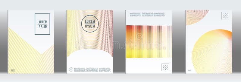 Vector Geometric Line Pattern for Poster Design. Stock Vector ...