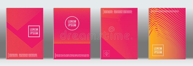 Vector Geometric Line Pattern for Poster Design. Stock Vector ...