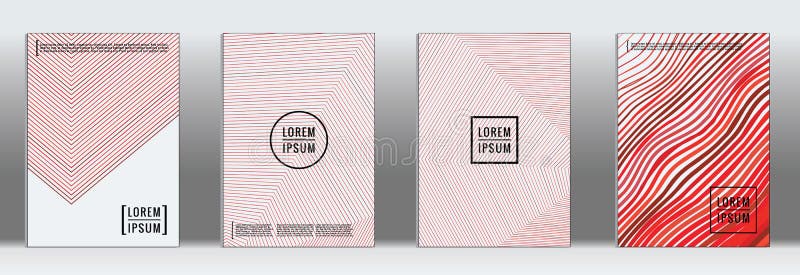 Vector Geometric Line Pattern for Poster Design. Stock Vector ...