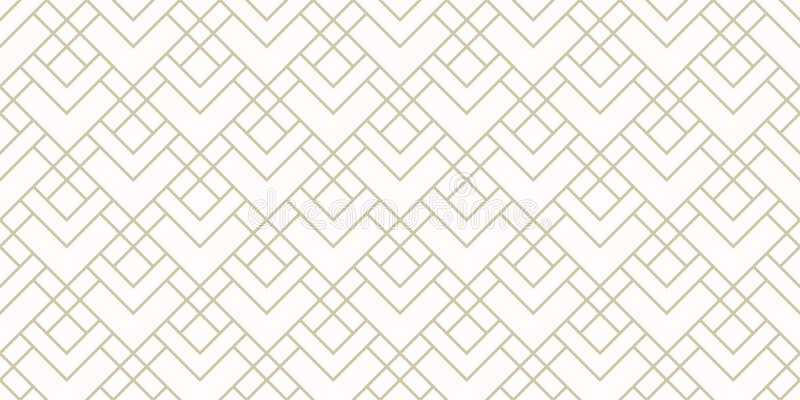 Vector Geometric Lines Pattern. Abstract Golden Seamless Texture ...