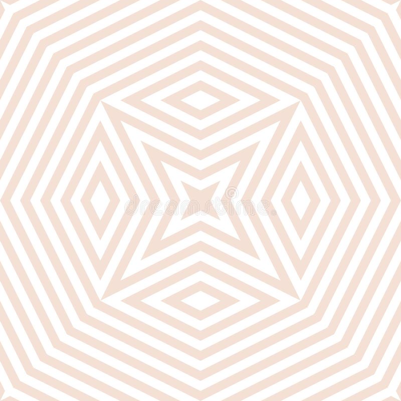 Vector Geometric Lines Seamless Pattern. Subtle White and Beige Linear ...