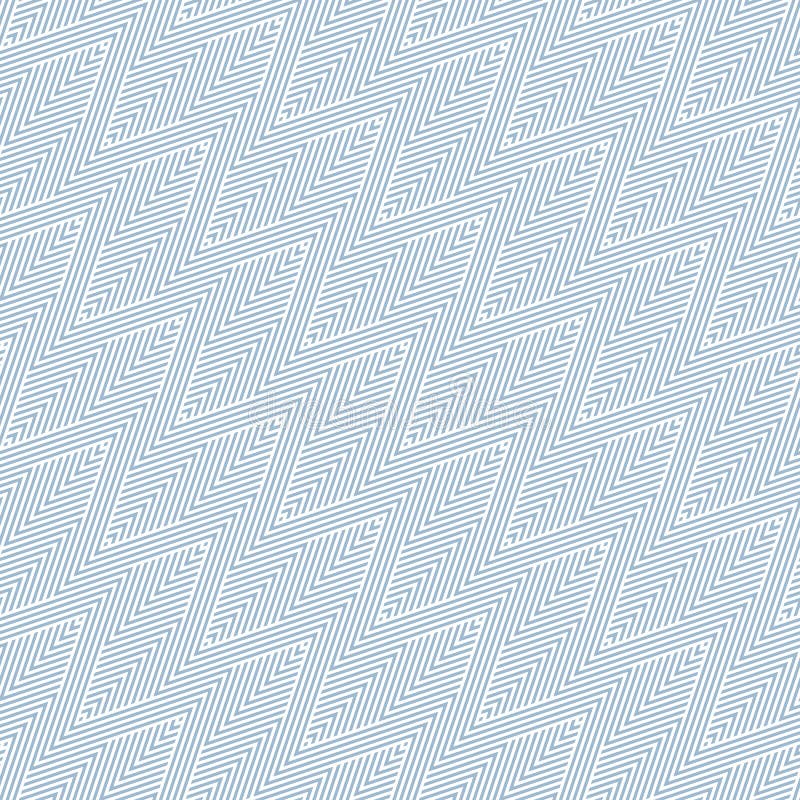 Blue Vector Geometric Seamless Pattern with Zigzag Stripes, Diagonal ...