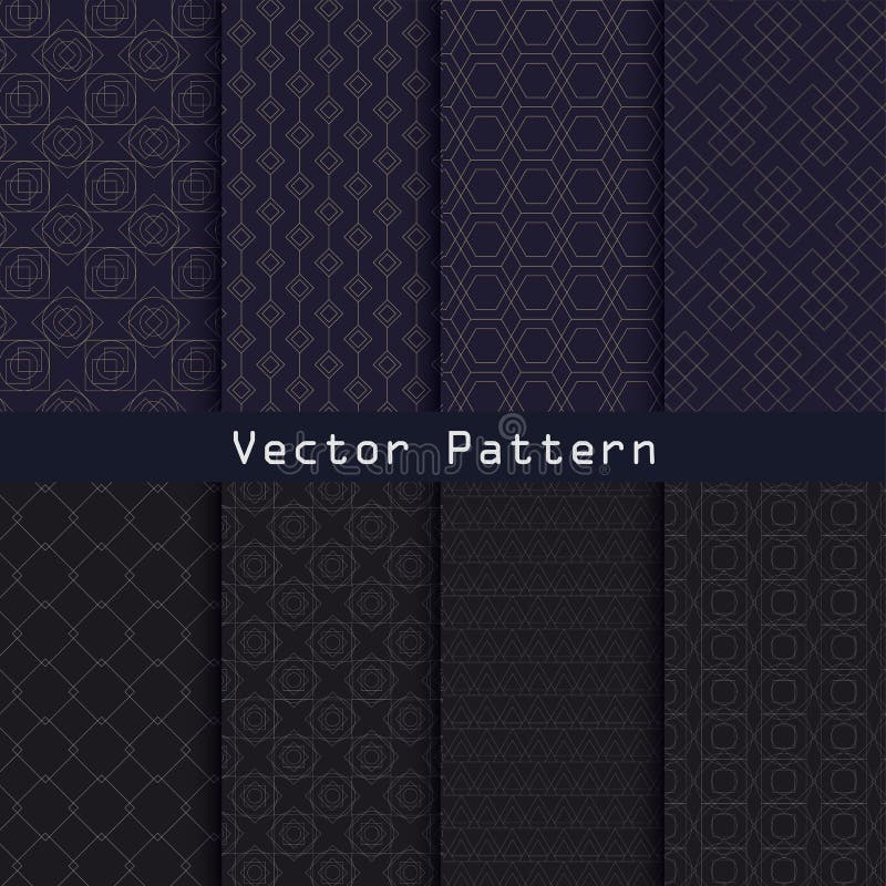 Vector Geometric Luxury Pattern Stock Vector - Illustration of decor ...