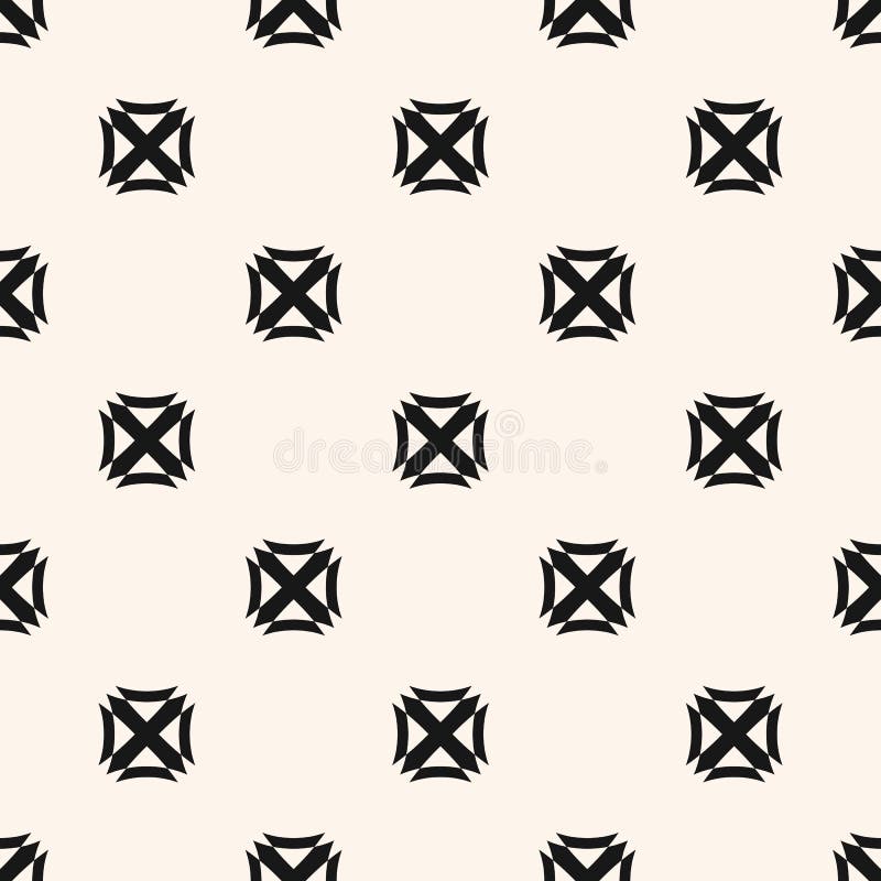 Vector Geometric Minimal Seamless Pattern Texture with Small Crosses ...