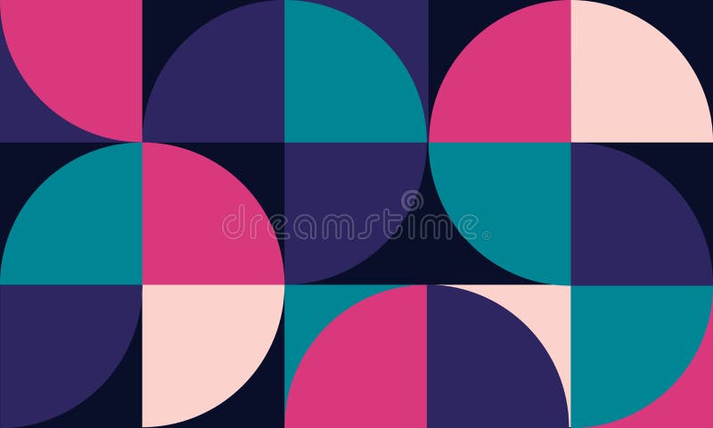 Vector Geometric Minimalistic Artwork Poster with Simple Geometrical ...