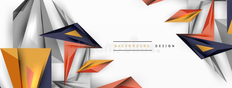 Vector Geometric Modern Tech Abstract Background Stock Vector ...