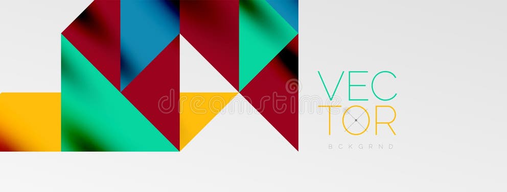 Vector Geometric Modern Tech Abstract Background Stock Vector ...
