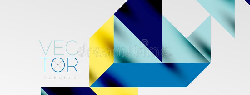 Vector Geometric Modern Tech Abstract Background Stock Vector ...