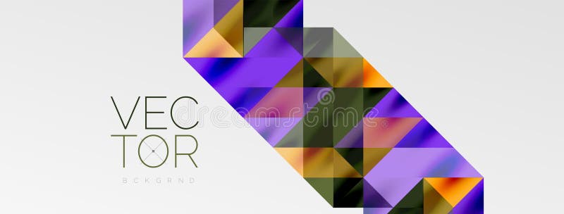 Vector Geometric Modern Tech Abstract Background Stock Vector ...