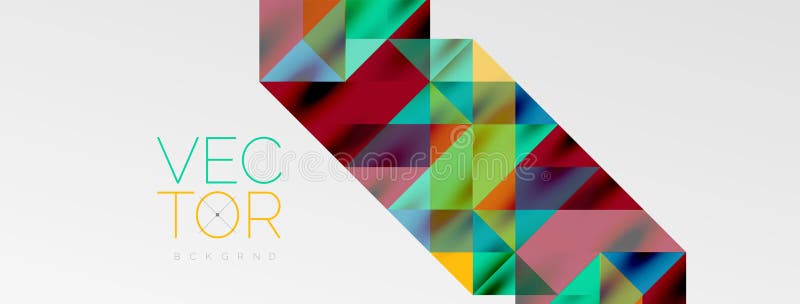 Vector Geometric Modern Tech Abstract Background Stock Vector ...
