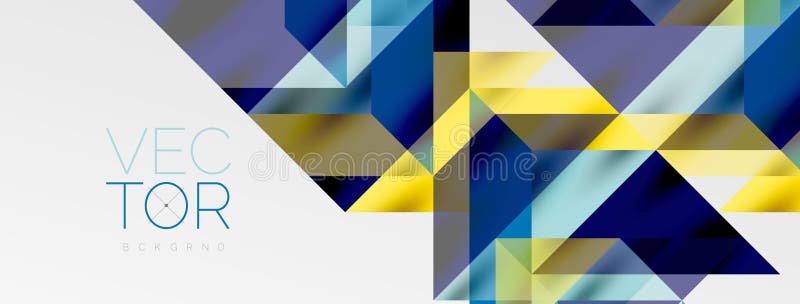 Vector Geometric Modern Tech Abstract Background Stock Vector ...