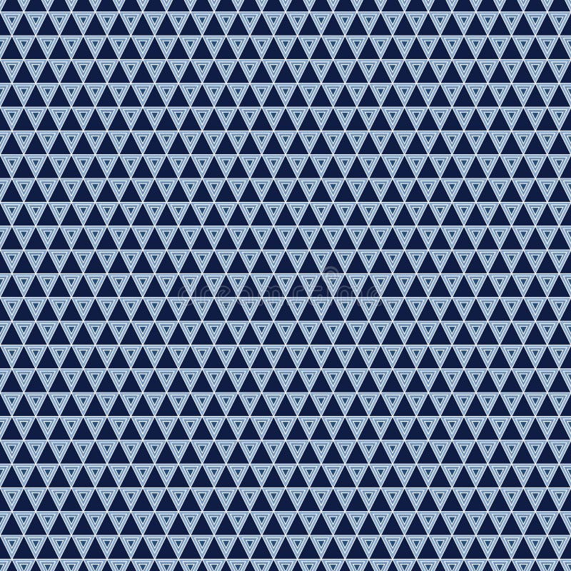 Vector Geometric Nested Triangles in Shades of Blue on Blue Background ...