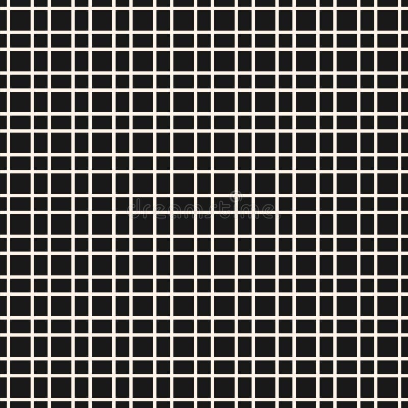 Vector Geometric Pattern, Black and White Grid, Square. Checkered ...