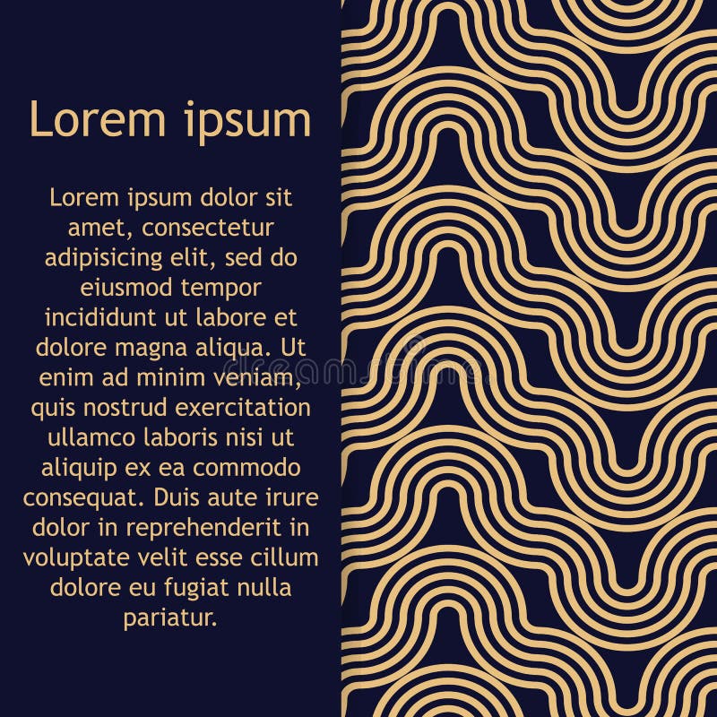 Vector Geometric Pattern. Braided Linear Pattern. Vector Illustration ...