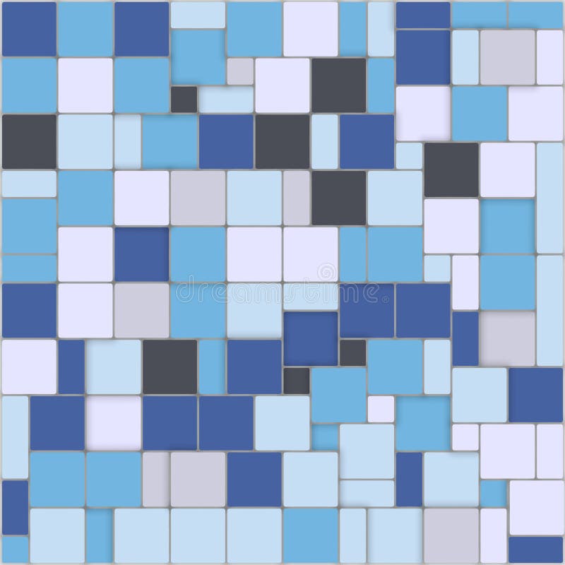 Vector Geometric Pattern with Color Rectangle Shapes Stock Vector ...