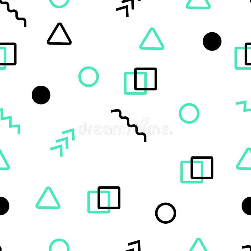 Vector Geometric Pattern, Form a Triangle, Line, Circle. Hipster ...
