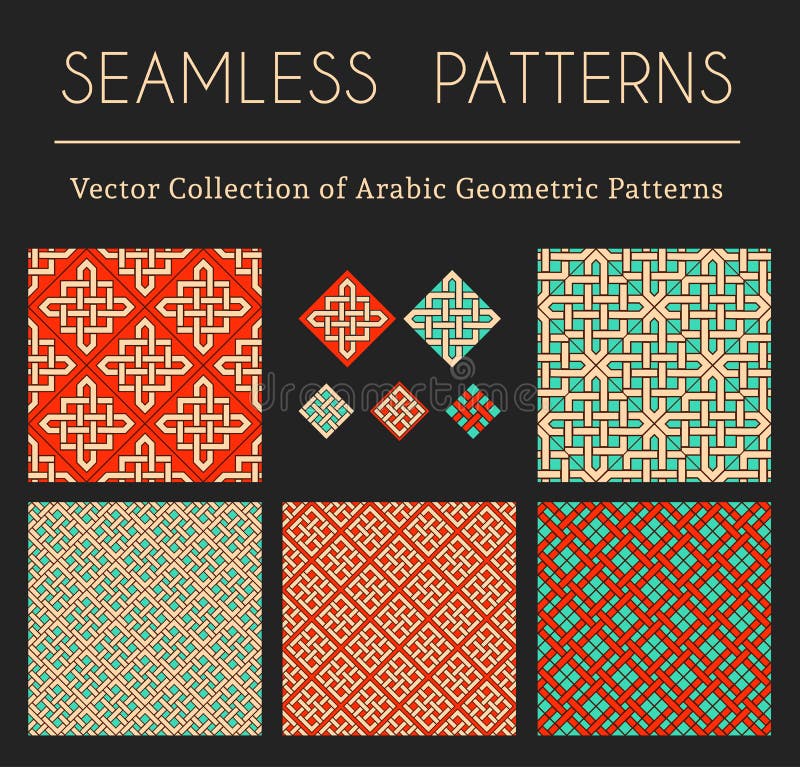 Vector Geometric Patterns stock vector. Illustration of east - 83451988