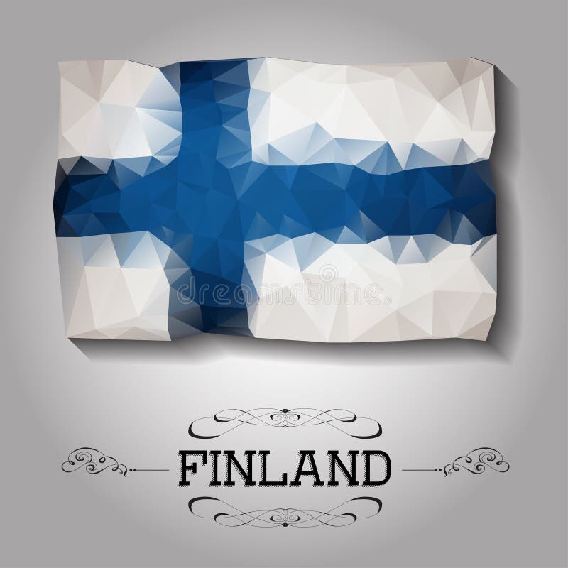 Finland Symbols in Heart Shape Concept Stock Vector - Illustration of ...